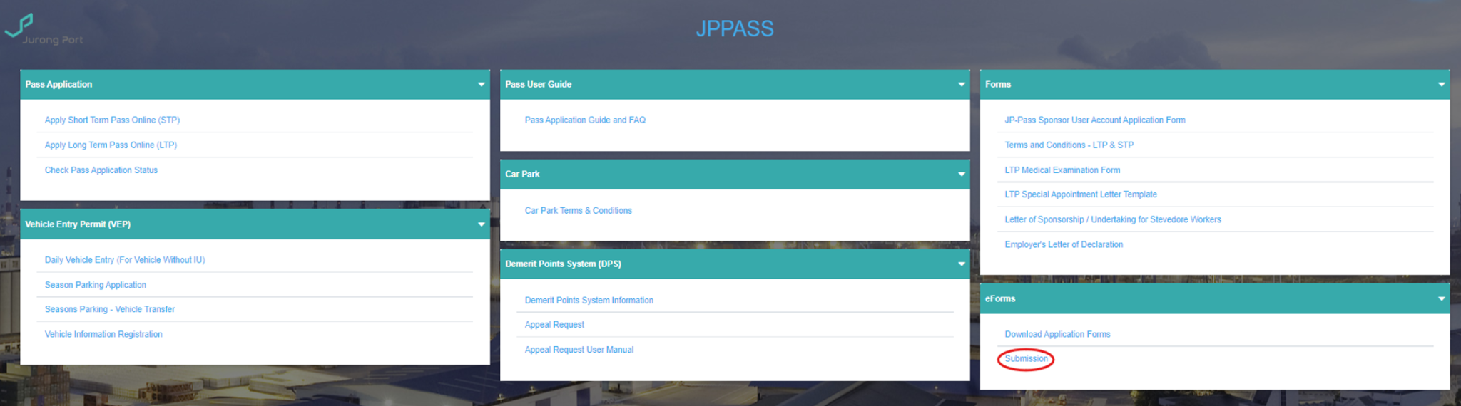 Accounts - Jurong Port